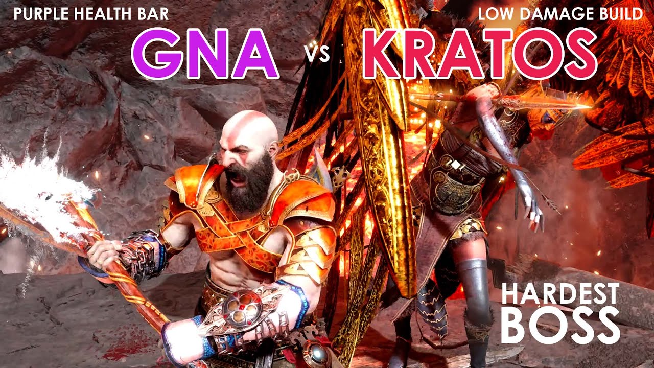 GNA - Valkyrie Queen VS Kratos - God of War Ragnarok - PURPLE HP BOSS ...
