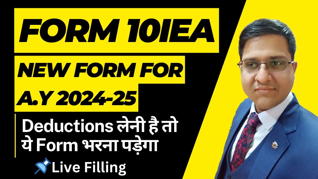 Form 10IEA Live Filing | इसके बिना Deductions नहीं मिलेगी ! - YouTube