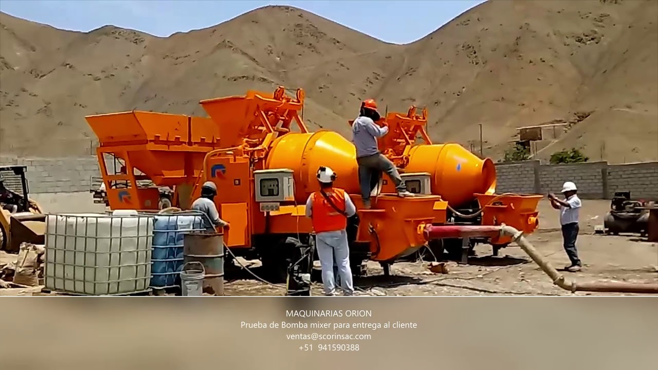 DEMOSTRACIÓN DE BOMBA MIXER JBT40-D - YouTube