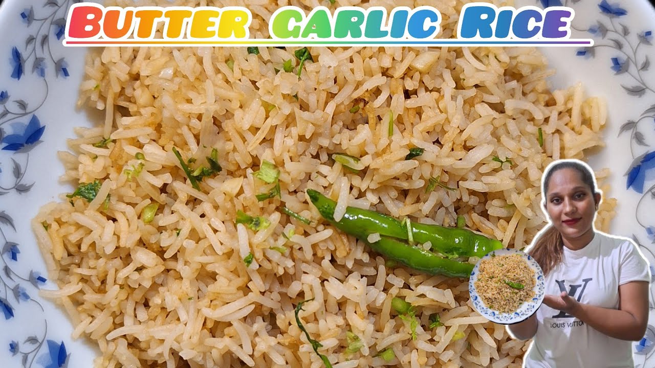 Butter garlic Rice 🍚 //How To Make Garlic Rice At home. - YouTube