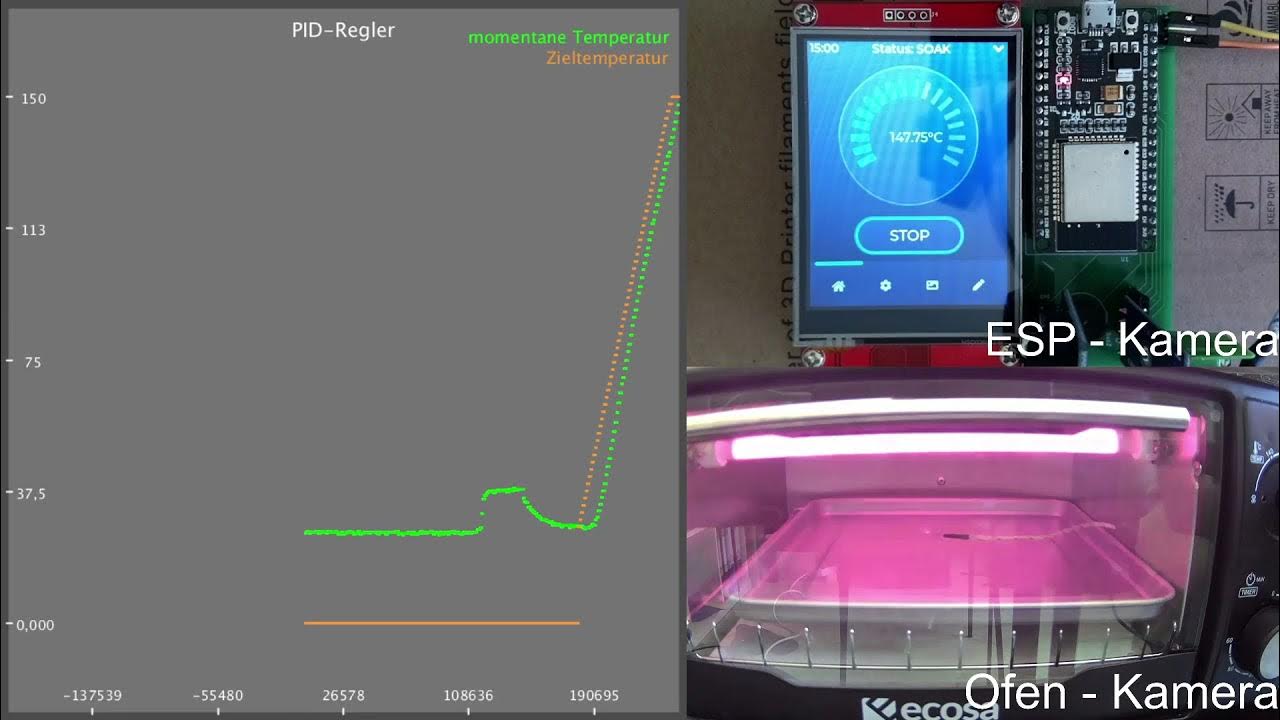 ESP32 Reflow controller LVGL - YouTube
