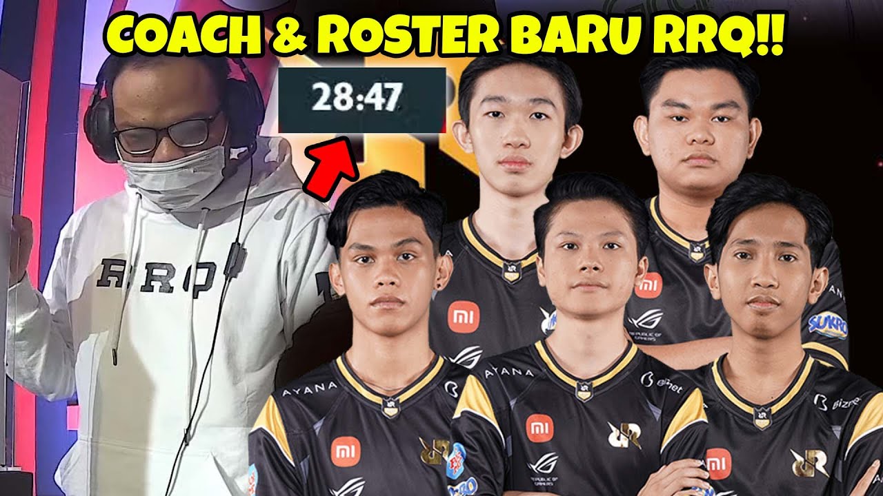 DEBUT ROSTER BARU RRQ + COACH BARU!! MATCH TERLAMA DI MPL S9 SENGIT ...