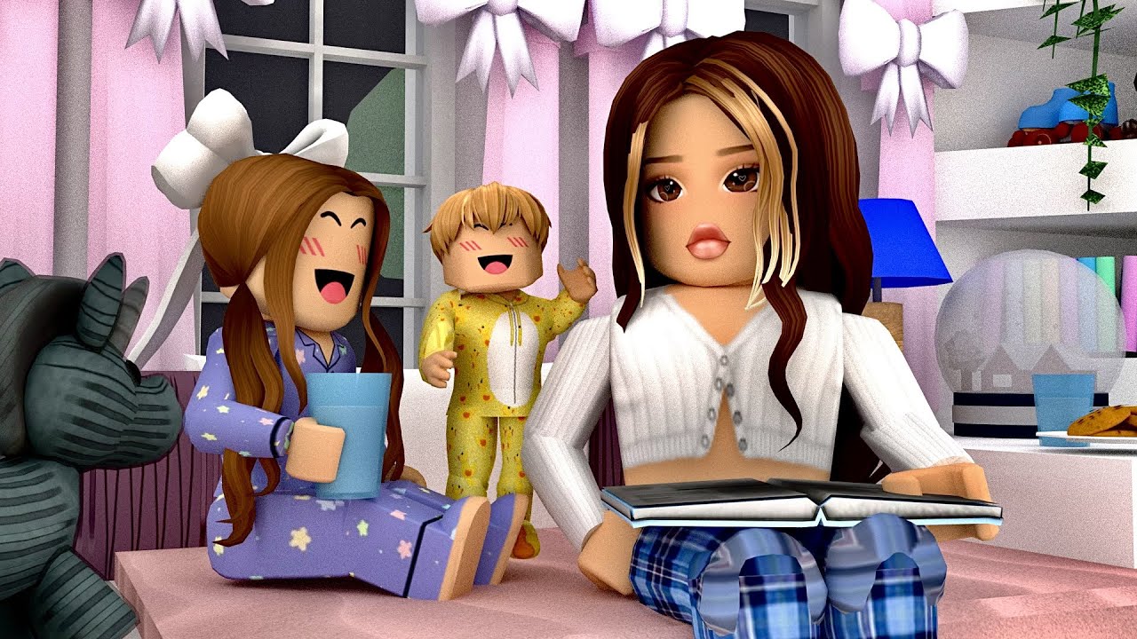 OUR FAMILY NIGHT ROUTINE I Bloxburg Family Roleplay *With Voices* I ...