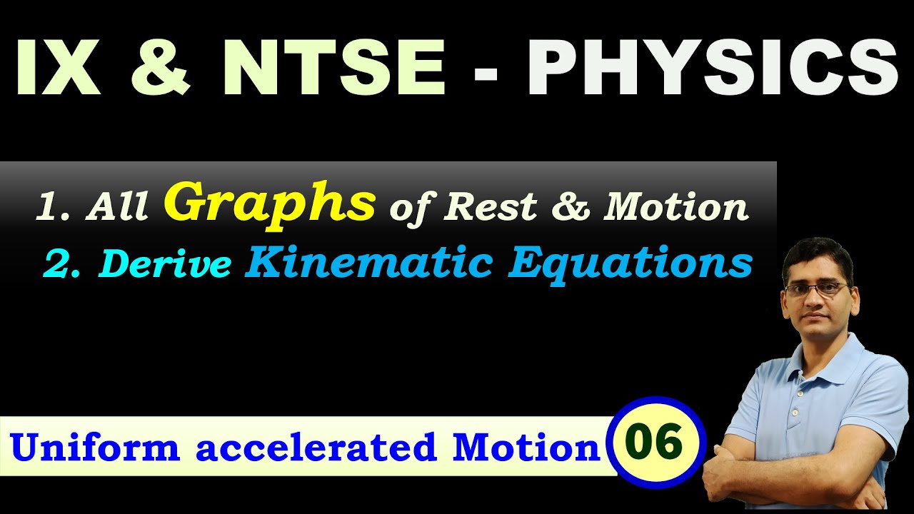 IX_Sc_Ch_08_6: Motion class 9 for NTSE│ All Graphs│ Kinematic Equations ...