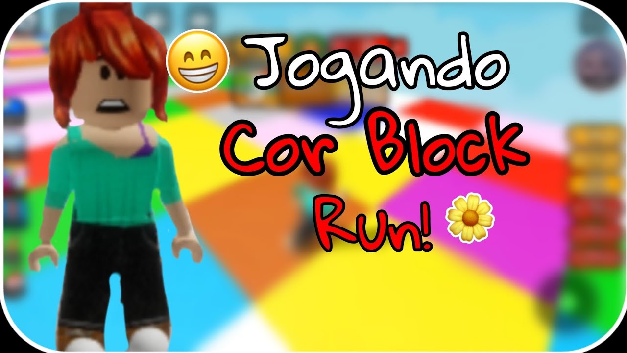 JOGANDO COR BLOCK RUN (Roblox) (Cor Block Run!) - YouTube