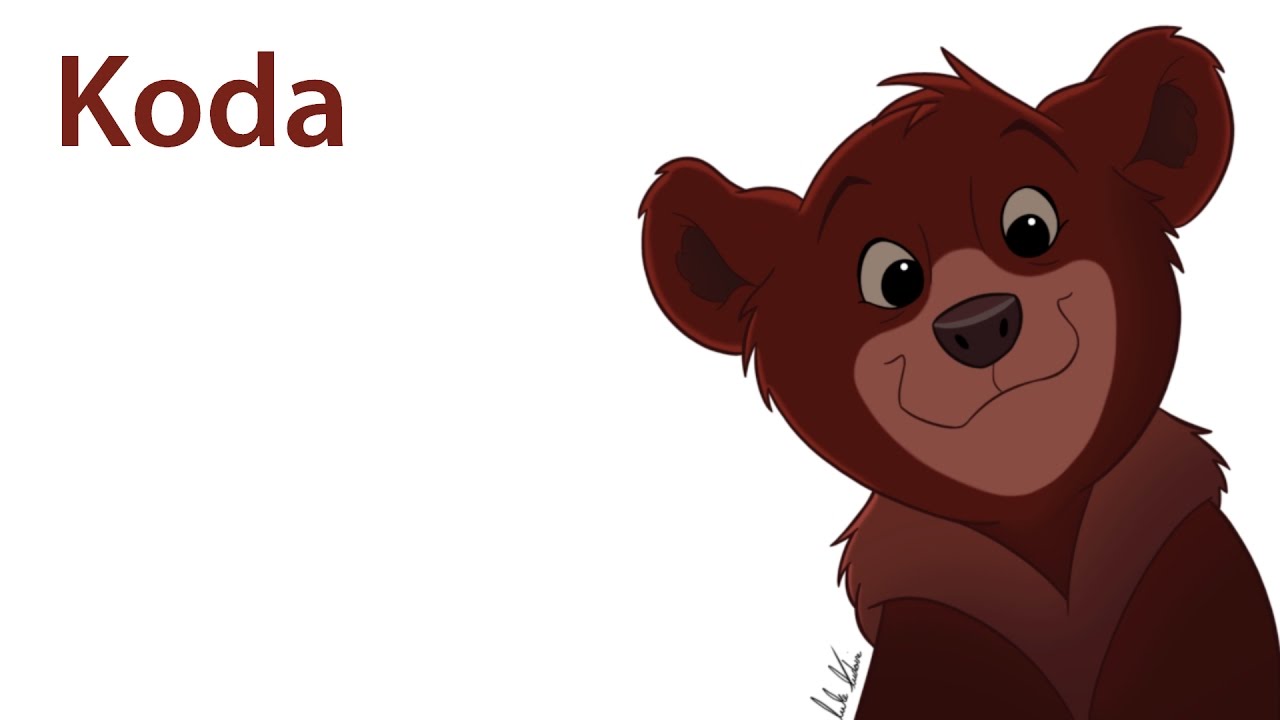 Drawing Koda From Brother Bear - YouTube