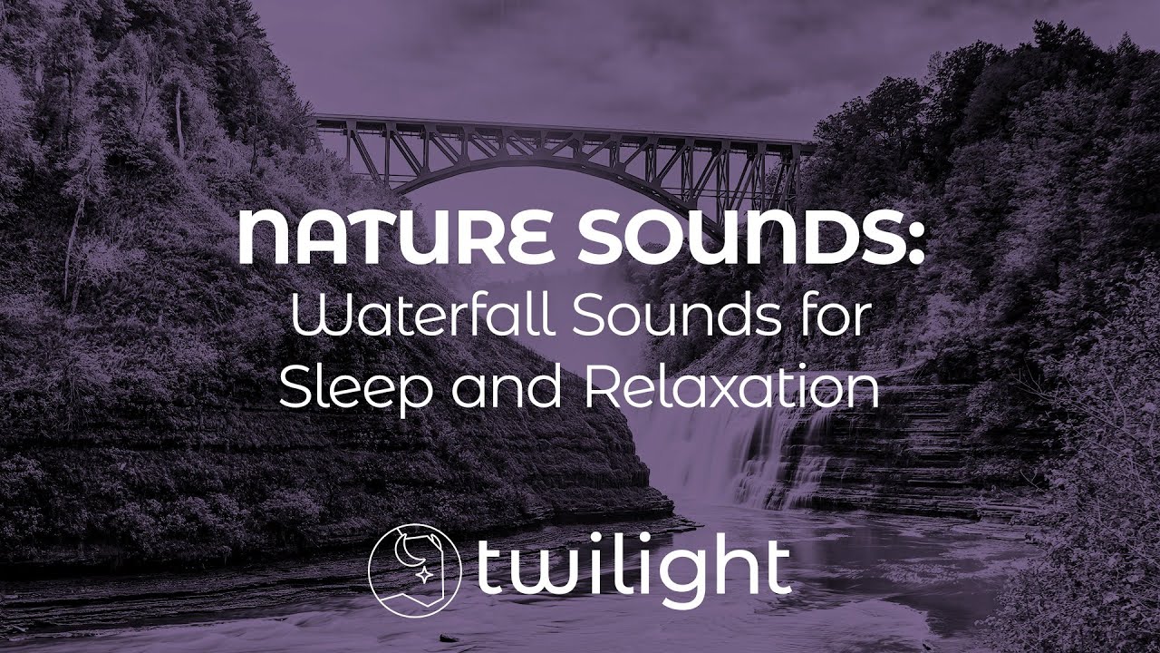 WATERFALL ASMR for Sleeping and Relaxing | AUTUMN SCENERY | Nature ...