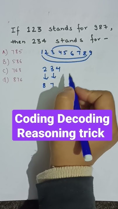 Coding Decoding Reasoning trick #maths #mathstricks #ssc #ntpc #mts #kvs #crpf #cisf #ctet # ...