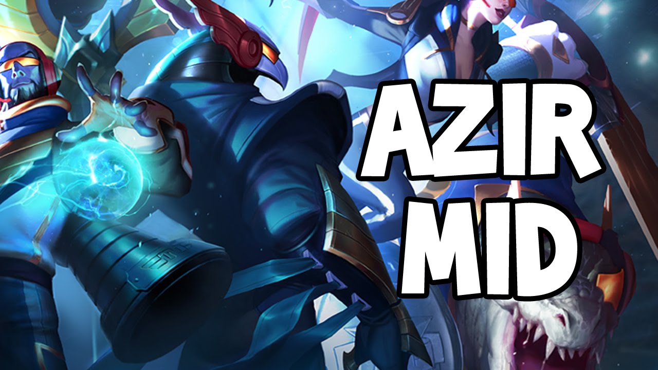 SKT T1 AZIR MID GAMEPLAY - League of Legends - YouTube