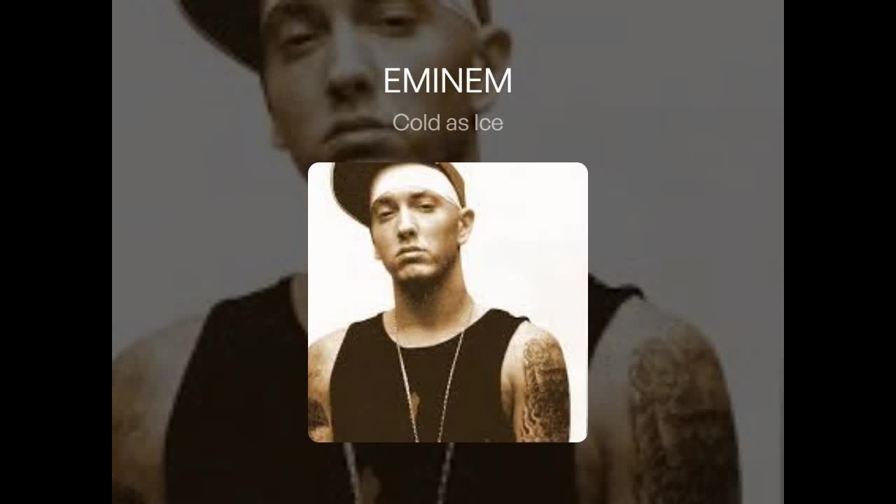 Eminem - "Cold As Ice" #eminem #slimshady #marshallmathers - YouTube