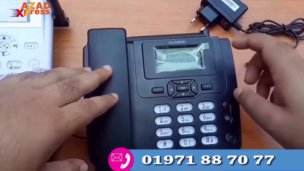GSM Sim Supported Desk Phone Set - YouTube