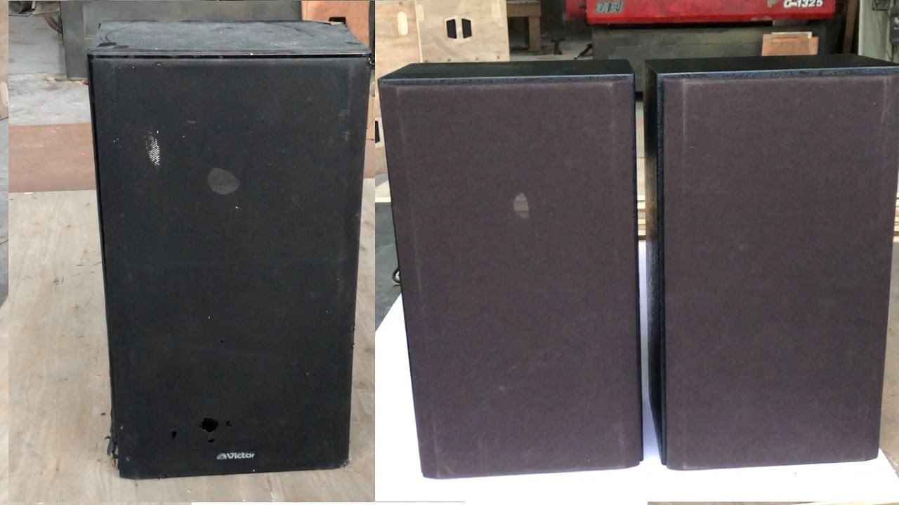 How to restore old damaged speaker box _ Close the old music speaker ...