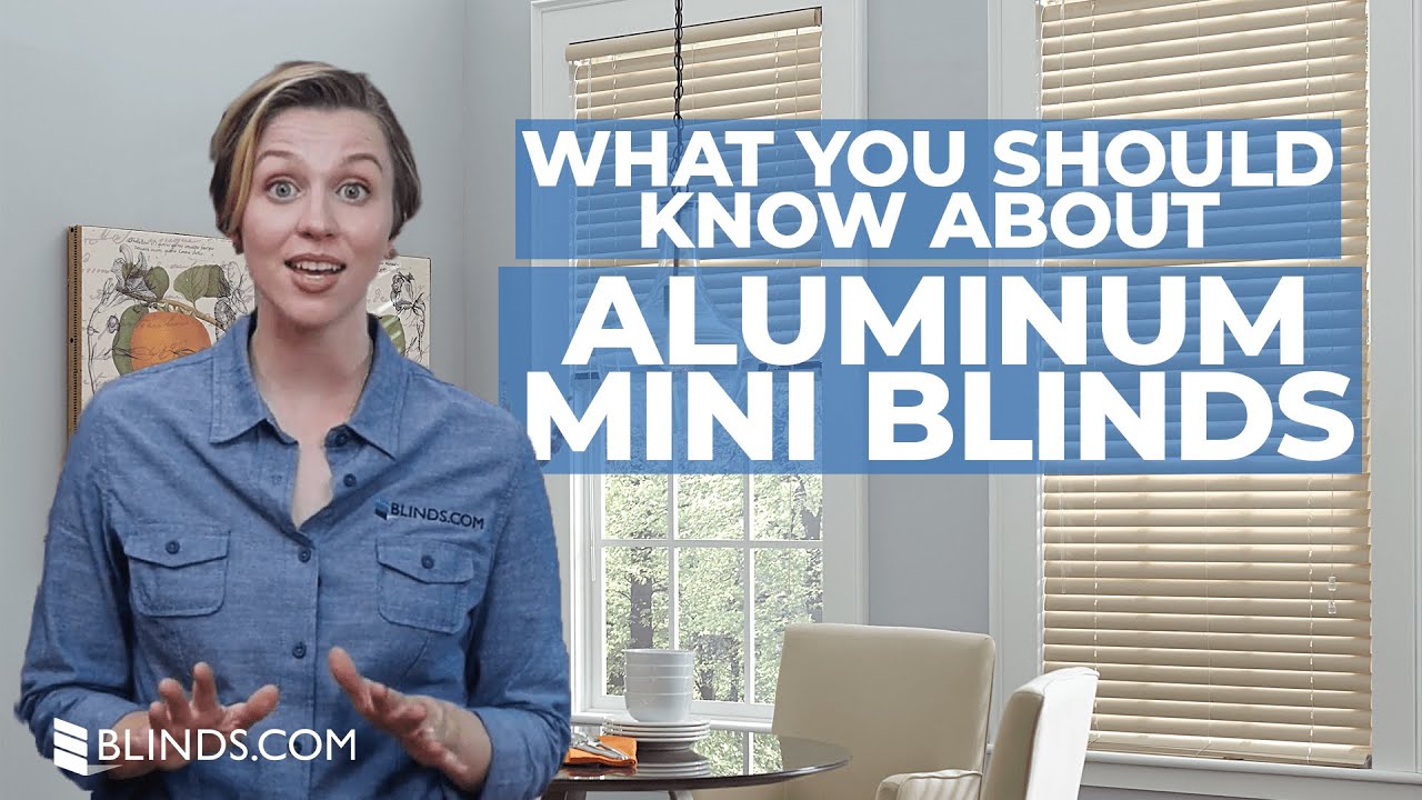 Custom Aluminum Mini Blinds | Window Covering Ideas - YouTube