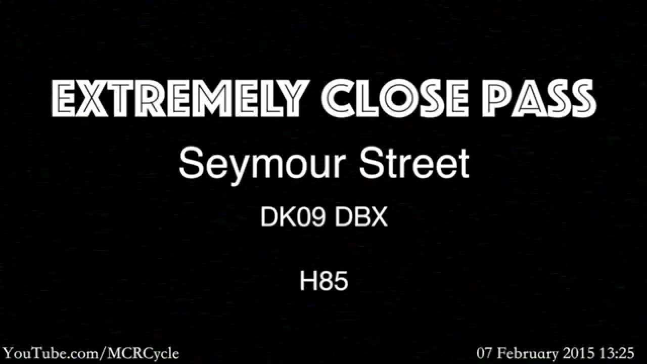 Extremly Close Pass - DK09 DBX - Manchester #space4cycling - YouTube