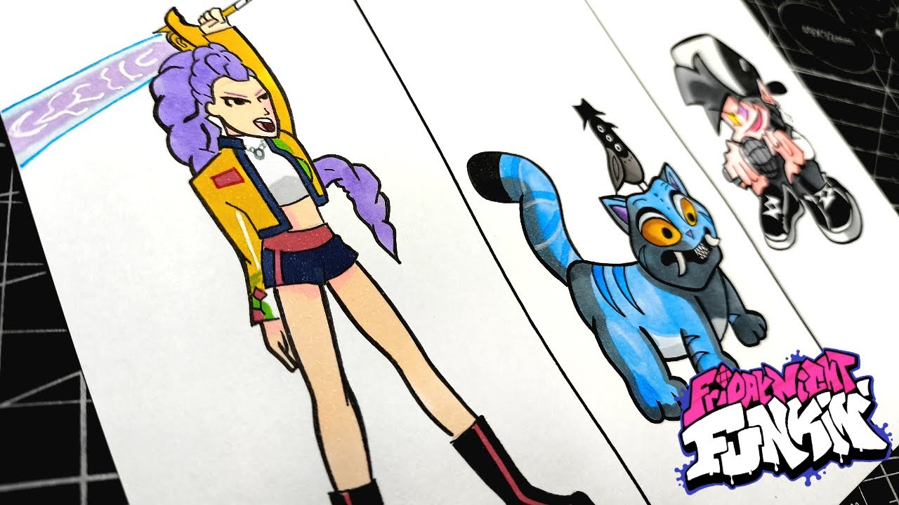 Dibujo Friday Night Funkin' Corrupted VS rumi Kpop Demon Hunters ...