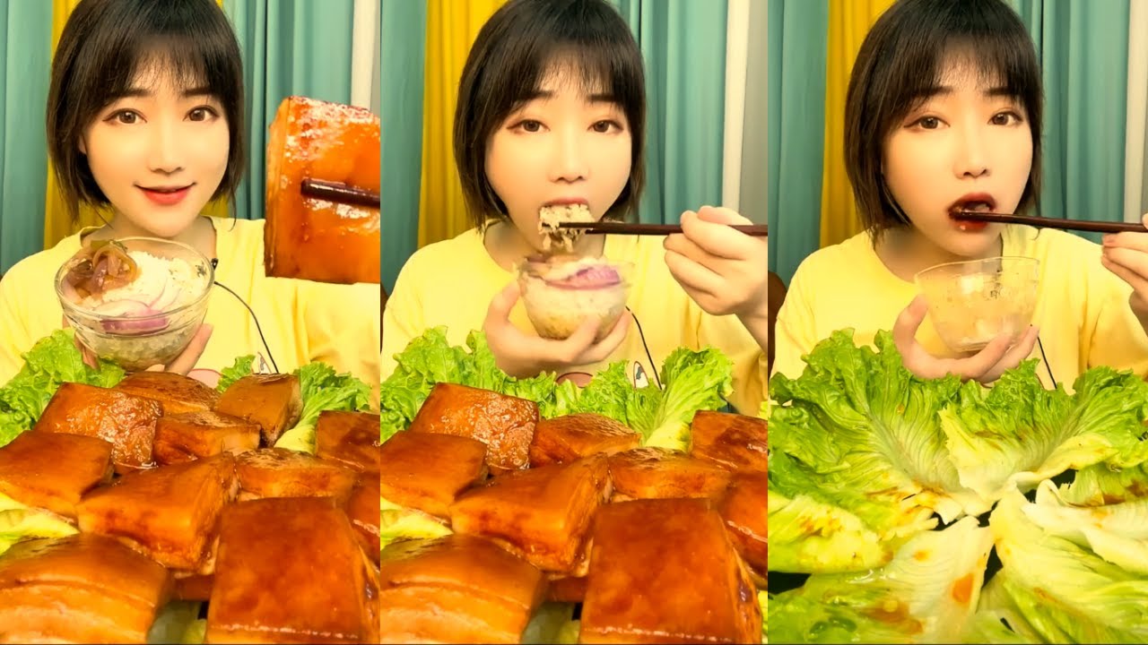 Cute Girl Eating Food So Yummy Mukbang ASMR Ep437 | 可爱的女孩吃食物如此美味 ...