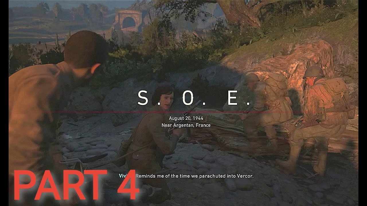 CALL OF DUTY WW2 Walkthrough Gameplay Part 4 SOE Mission No Commentary ...