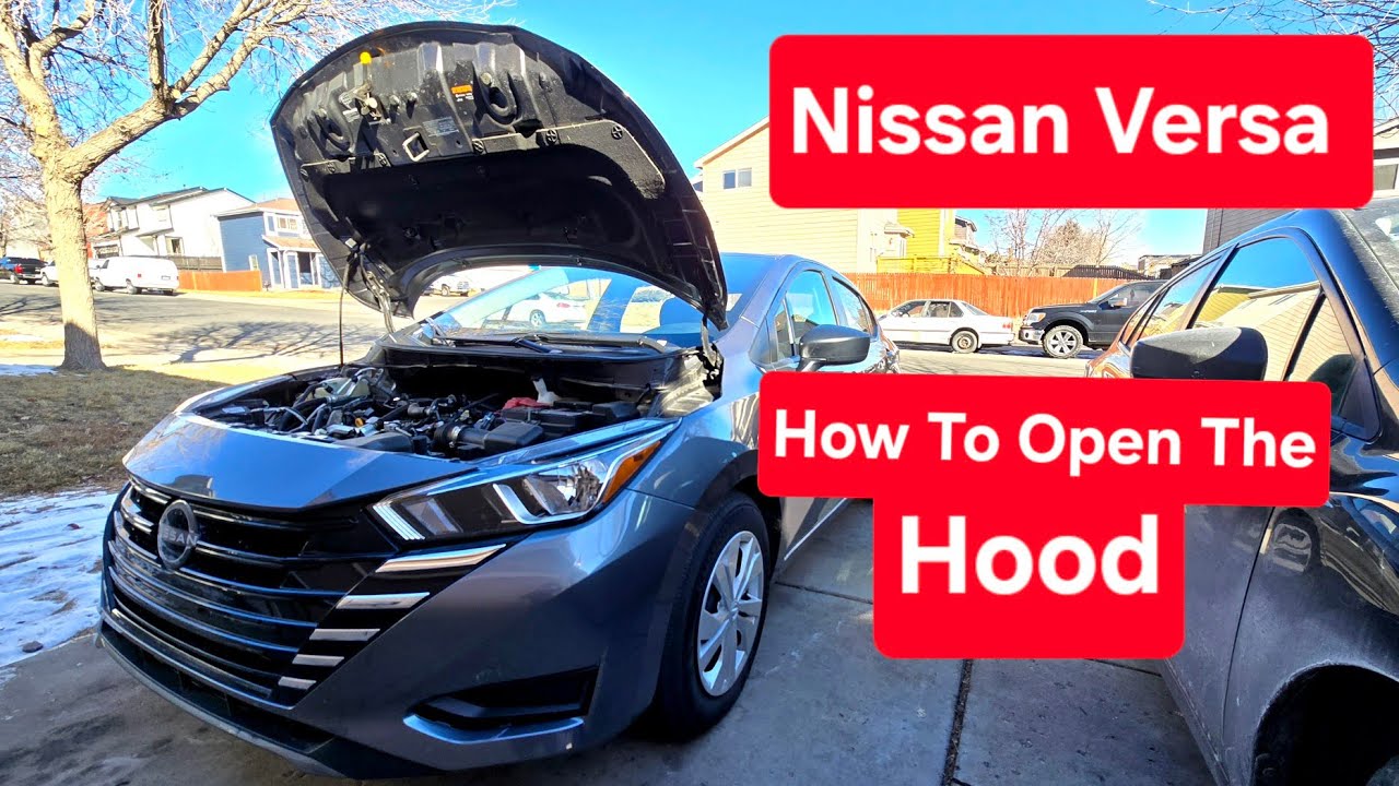 How to Open the Hood on a Nissan Versa 2020 2021 2022 2023 and1 2024 ...