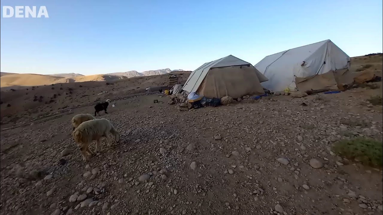 Sunset in the mountains and nomadic camp | NOMADIC LIFE IN IRAN - YouTube
