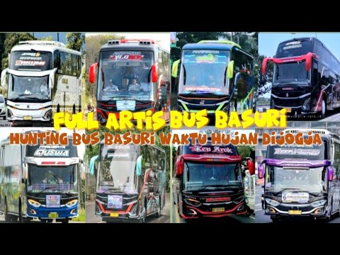 FULL BUS ARTIS BASURI 📢📢 RAME DAN SERU 🔥🔥 HUNTING BUS BASURI DAN NADA TERVIRAL WAKTU HUJAN DI ...