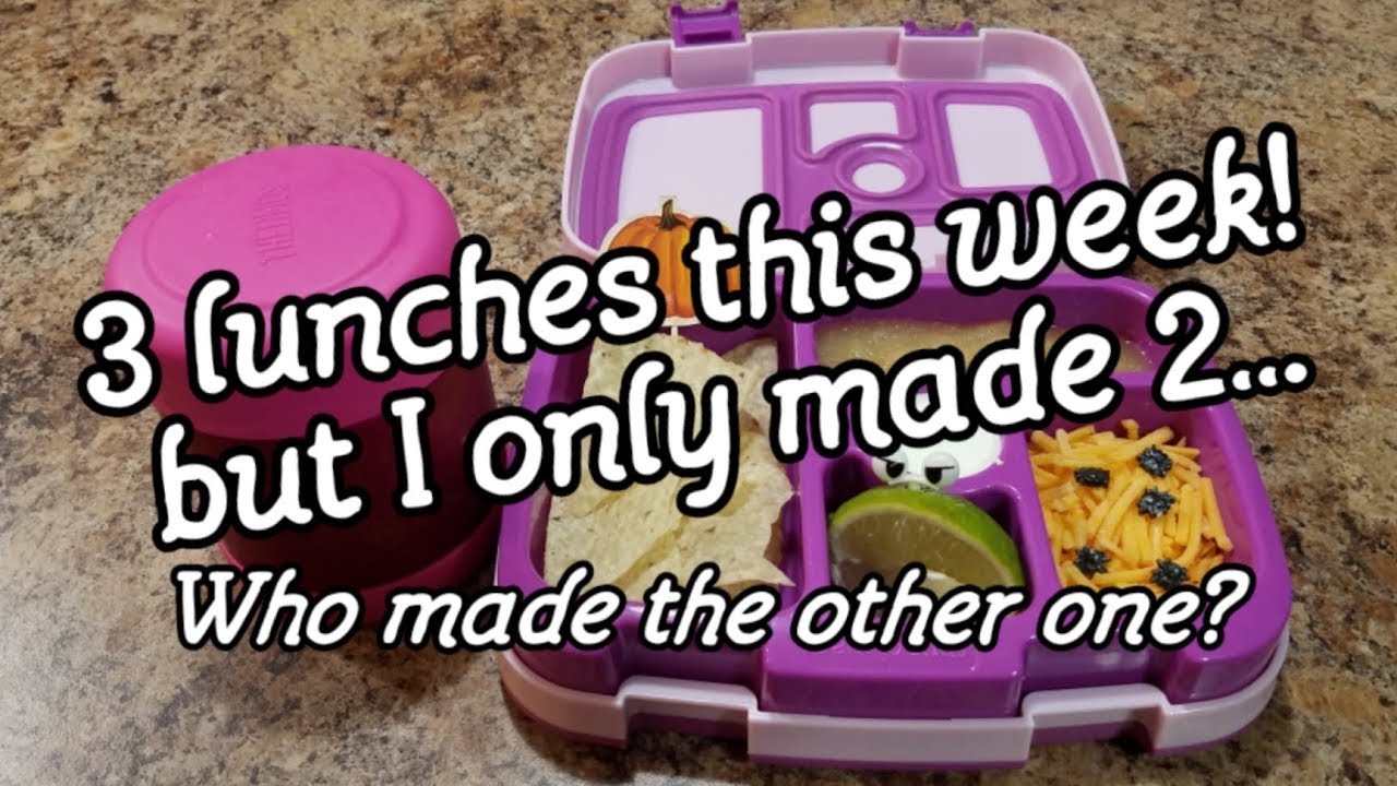 Seventh week of school lunches... First Grade Lunches - YouTube