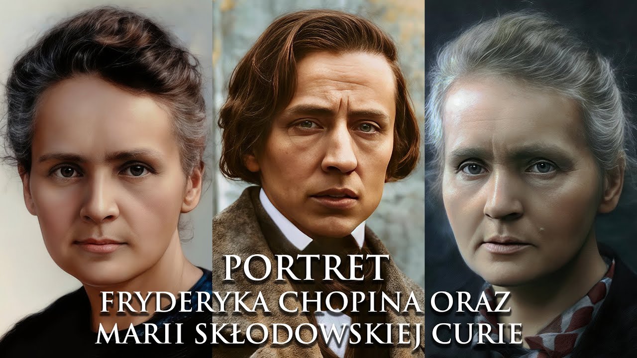 PORTRET FRYDERYKA CHOPINA I MARII SKŁODOWSKIEJ | PORTRAIT FRIEDERIK ...