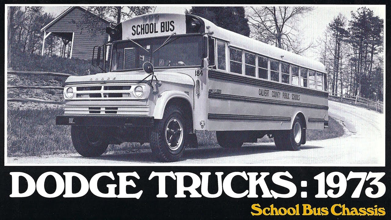 1973 Dodge School Bus Chassis Brochure - YouTube