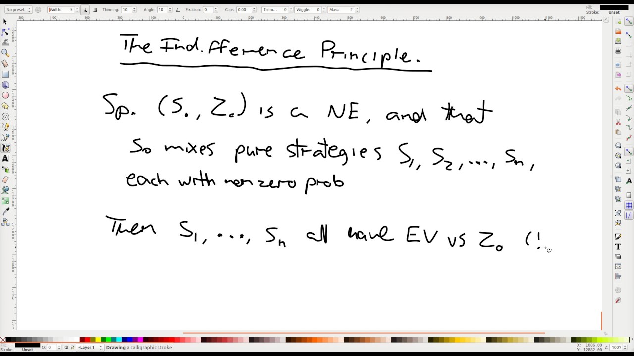 Game Theory for Non-Experts 8: the Indifference Principle - YouTube