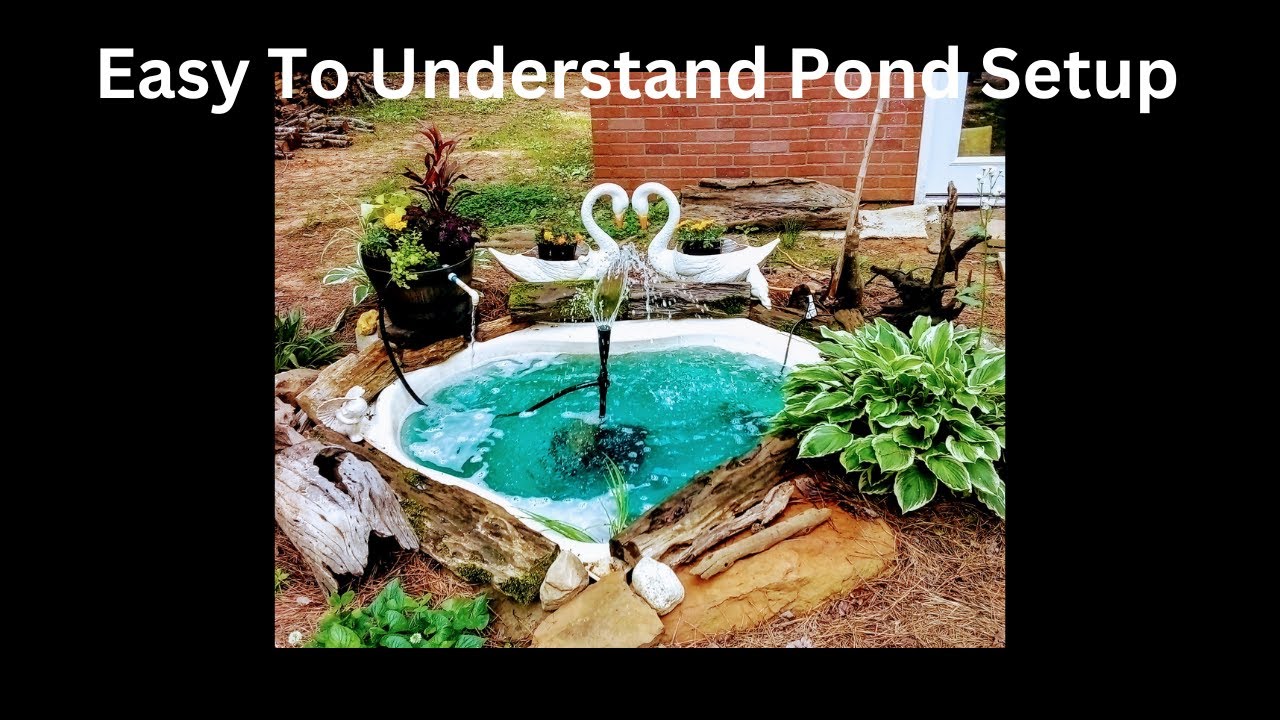 DIY Small Pond Water Pump Fountain Installation | Step by Step Tutorial ...