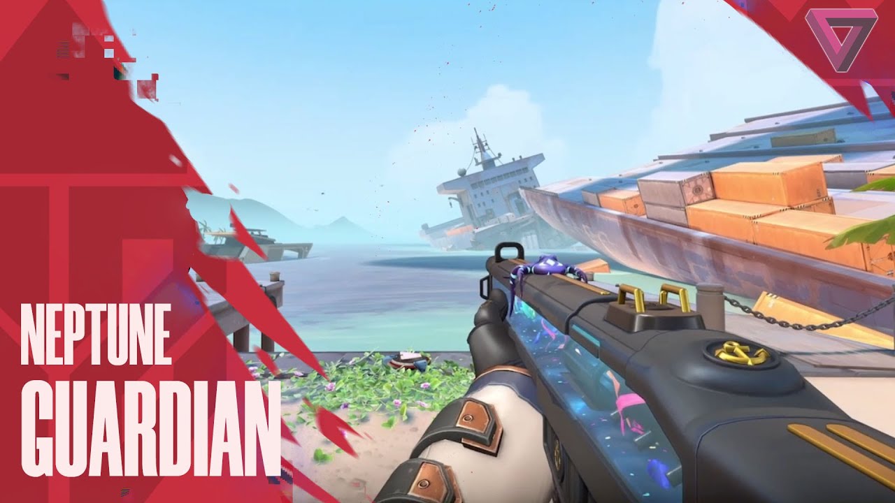 Neptune Guardian Skin Showcase - Valorant Neptune Skins - YouTube