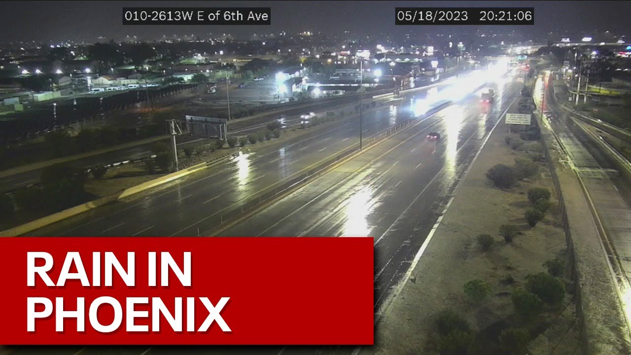 Tracking rain as storm moves through Phoenix - YouTube