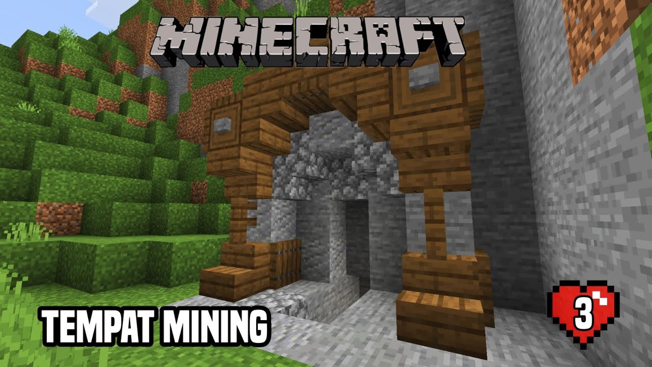 Minecraft Survival Indonesia - Membuat Tempat Mining Mini Di Minecraft ...