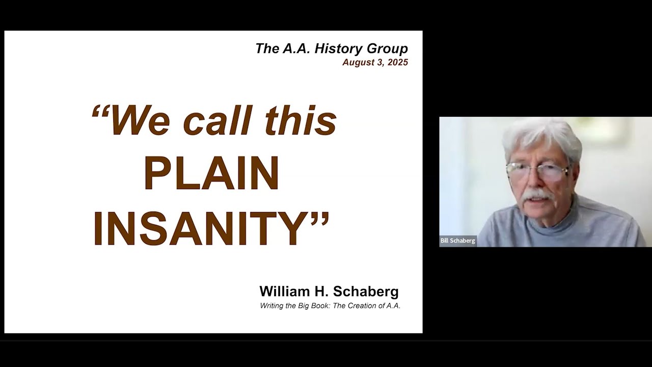 Big Book History #25 - We call it PLAIN INSANITY - YouTube