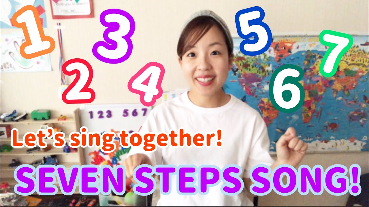 7まで数える！Let’s sing the Seven Steps Song! [#069] - YouTube