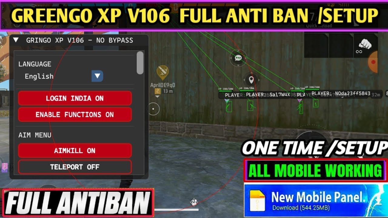 FREE FIRE NEW MOD MENU ☠️ FULLY ANTI BAN BLACKLIST 🔥 AUTO KILL SPEED ...