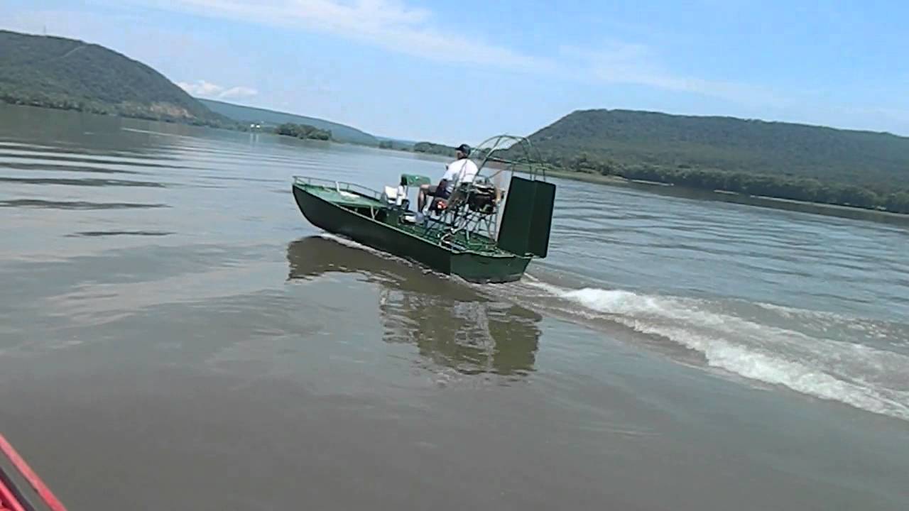 On the river for the first time in his new boat - YouTube