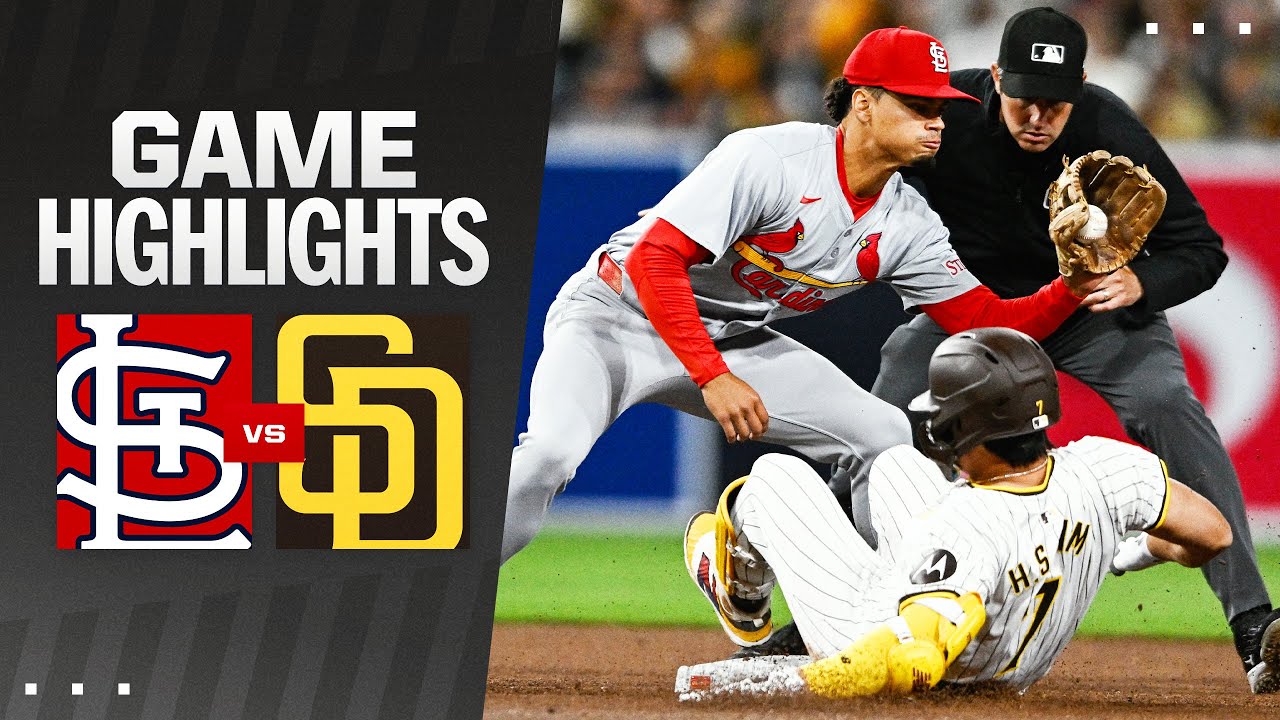 Cardinals vs. Padres Game Highlights (4/1/24) | MLB Highlights - YouTube