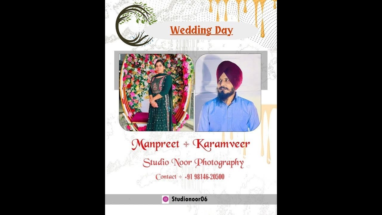🔴[LIVE WEDDING DAY] MANPREET WEDS KARAMVEER(STUDIO NOOR PHOTOGRAPHY ...