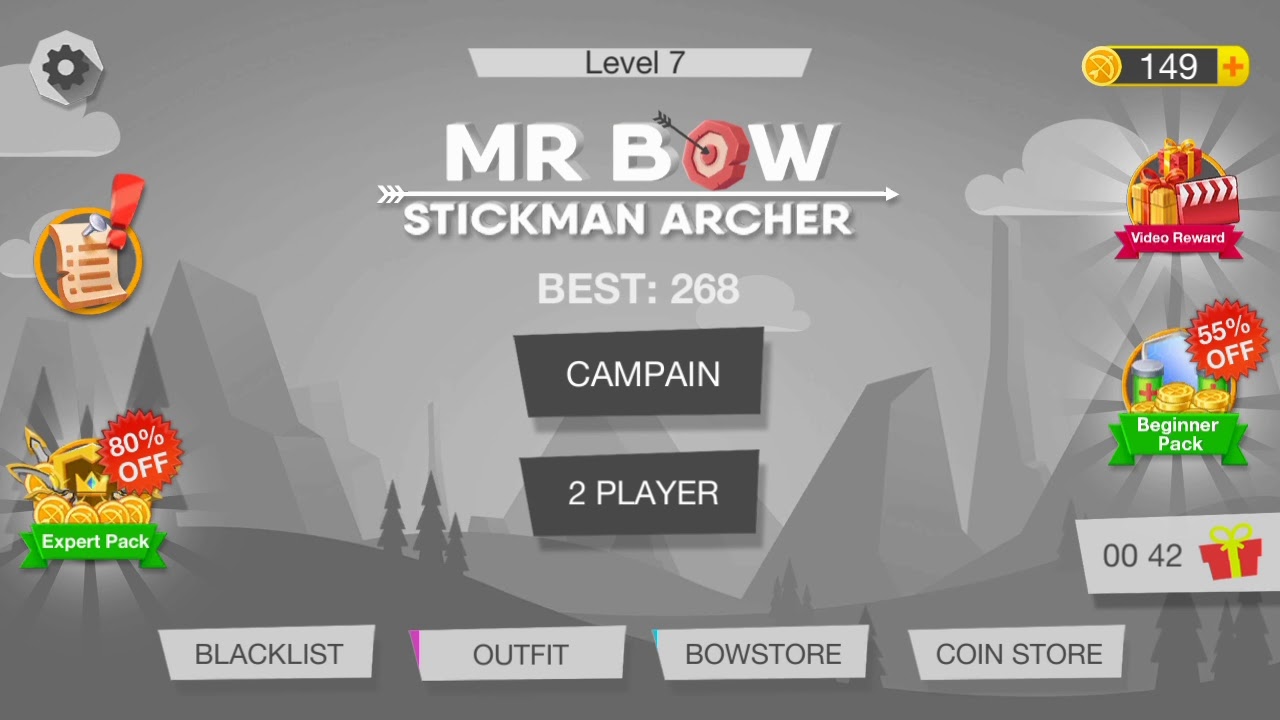 Mr Bow Gameplay - A STICKMAN ARCHER GAME! - YouTube