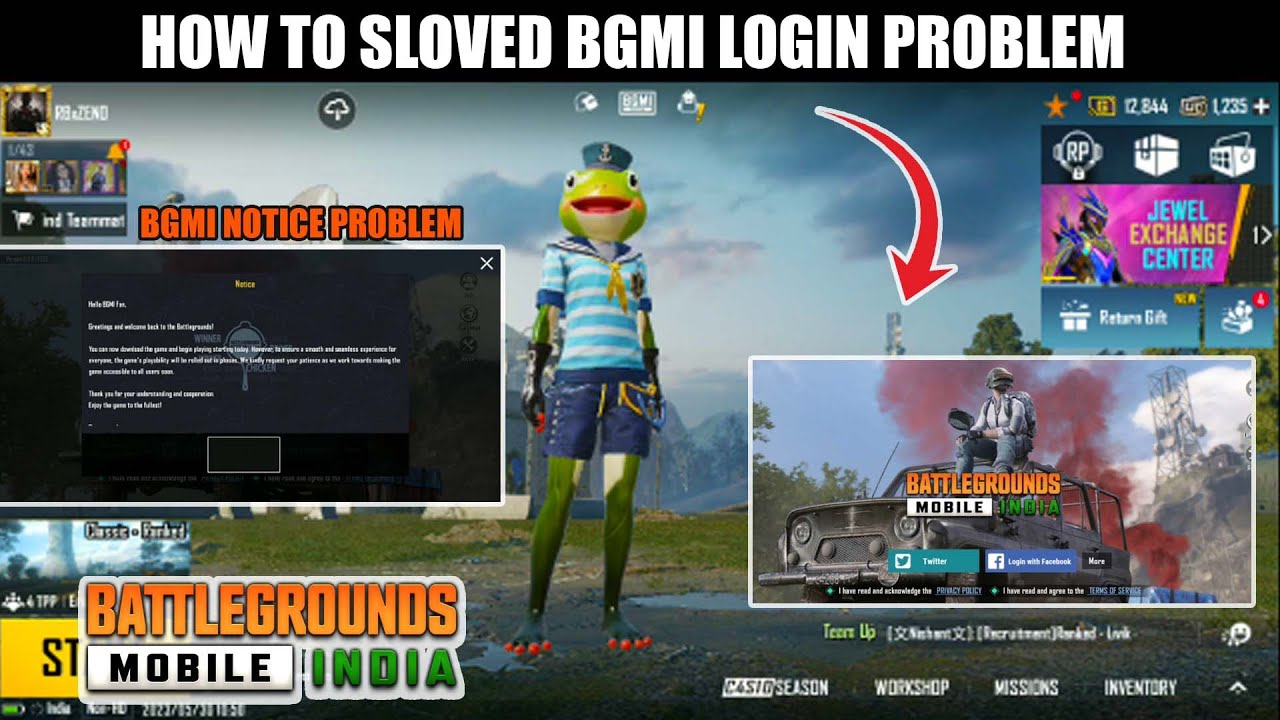HOW TO SLOVED BGMI LOGIN PROBLEM | BGMI NOTICE PROBLEM FIXED - YouTube