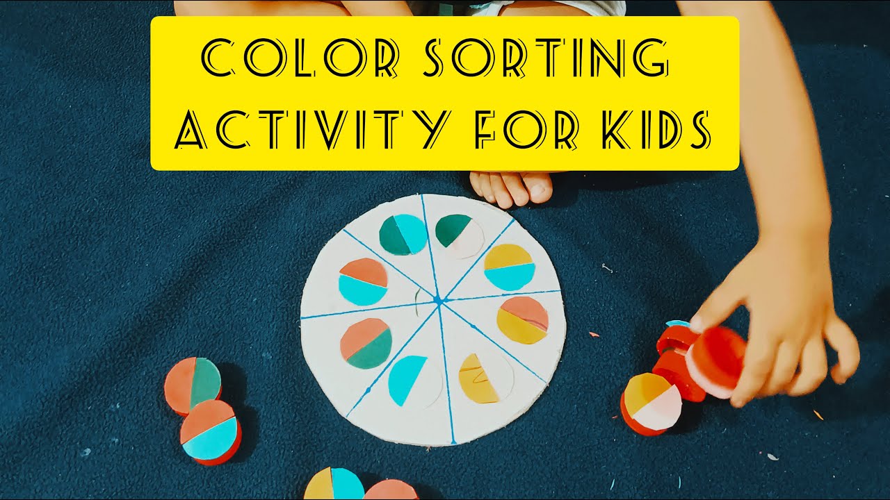 COLOR MATCHING ACTIVITY | DIY craft for color sorting activity | fun ...