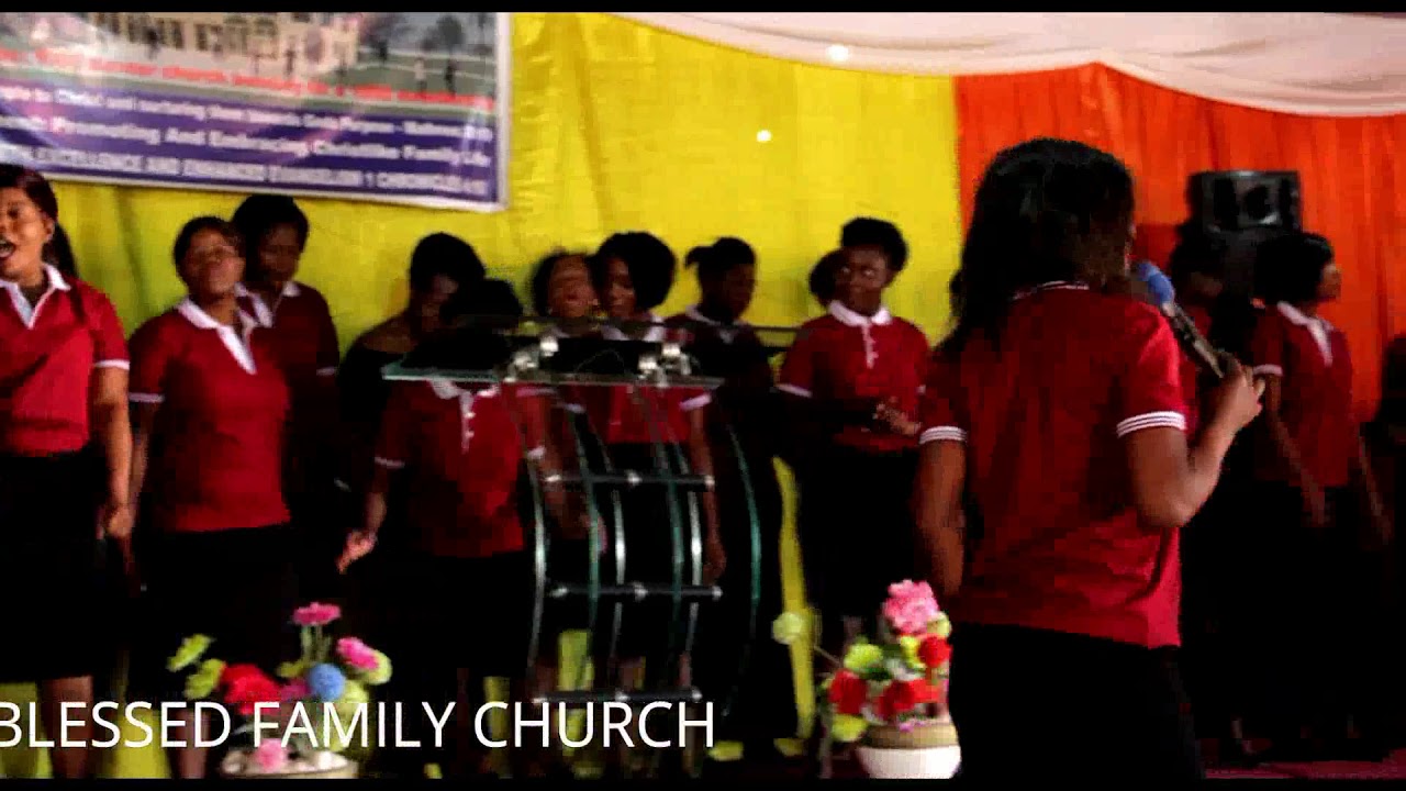 Blessed family church iye yelele mama live on stage - YouTube