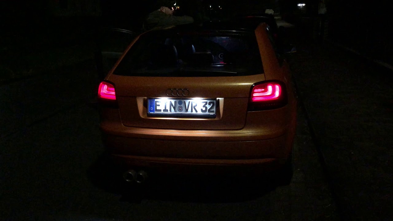 Audi A3 8P 3.2 VR6 Sound FOX Catback Stainless Steel - YouTube