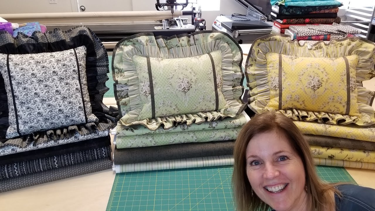 Double Ruffled Pillows! - YouTube
