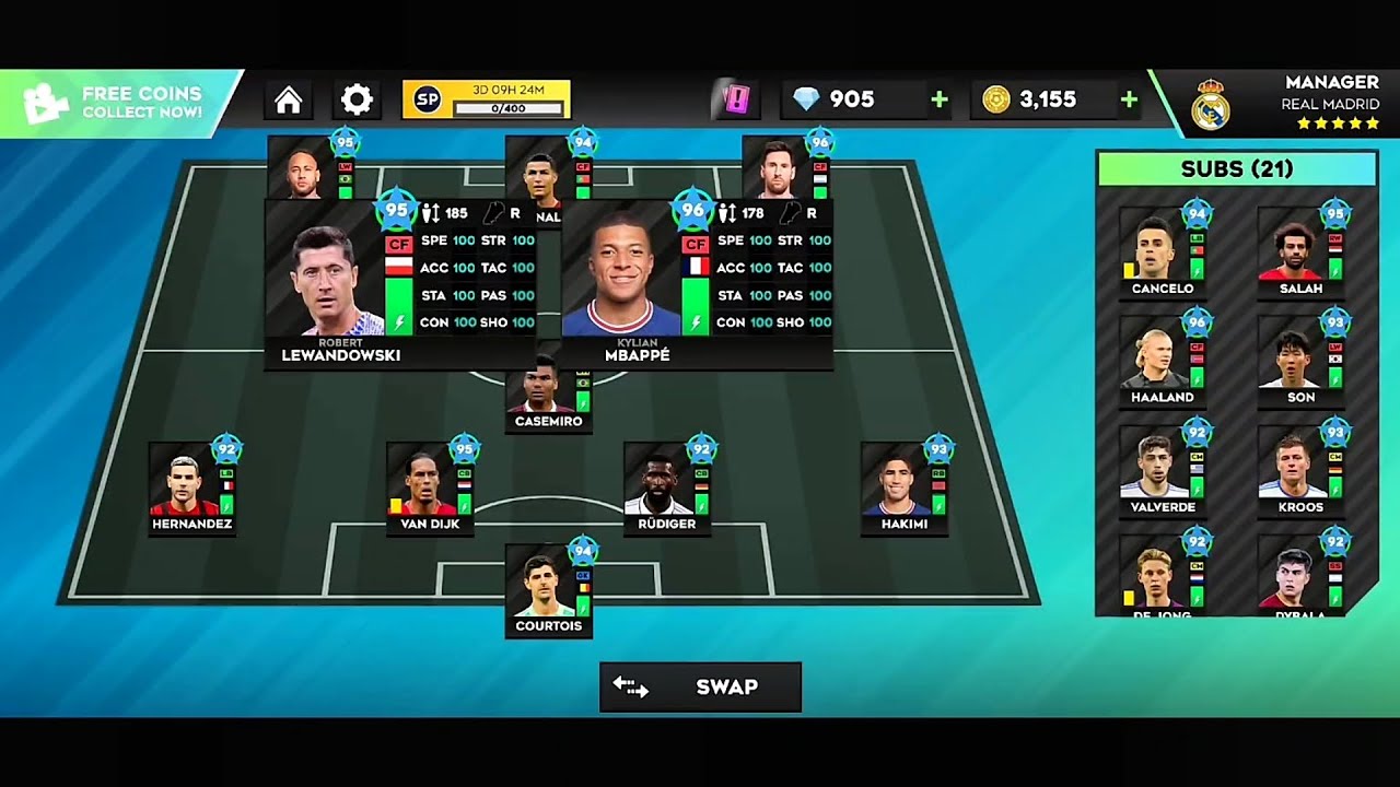 DLS 23 || Nâng cấp max LEWANDOWSKI + KYLIAN MBAPPÉ trong Dream League ...