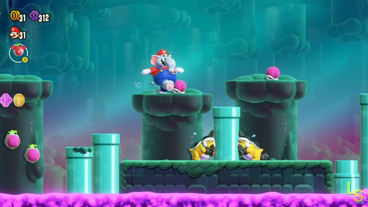 Super Mario Bros. Wonder - Swamp Pipe Crawl / 100% Cleared - YouTube