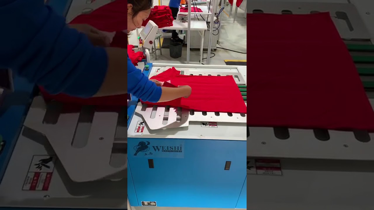 weishi folding machine 2 - YouTube