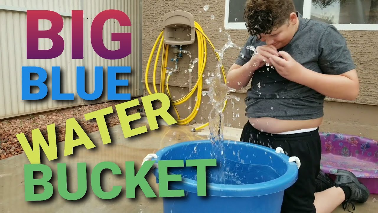 Big Blue Water Bucket - YouTube