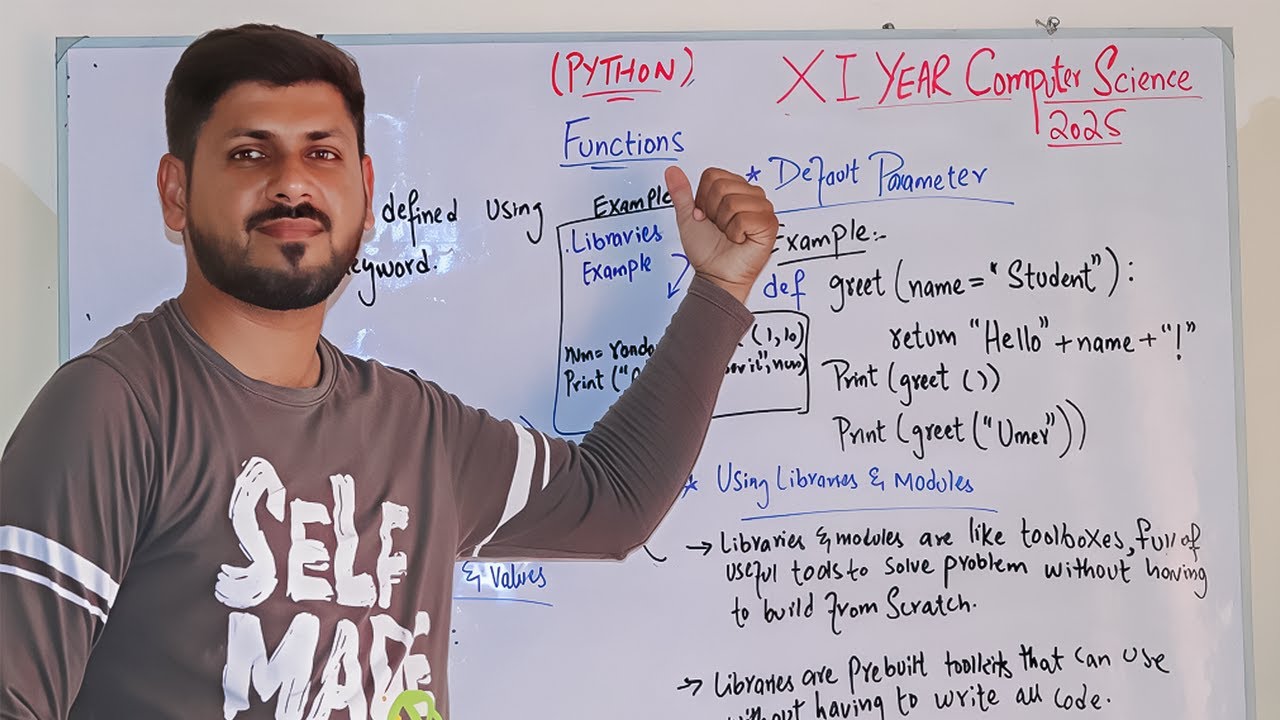 chapter 2 | Functions in python programming | 11 class computer science - YouTube