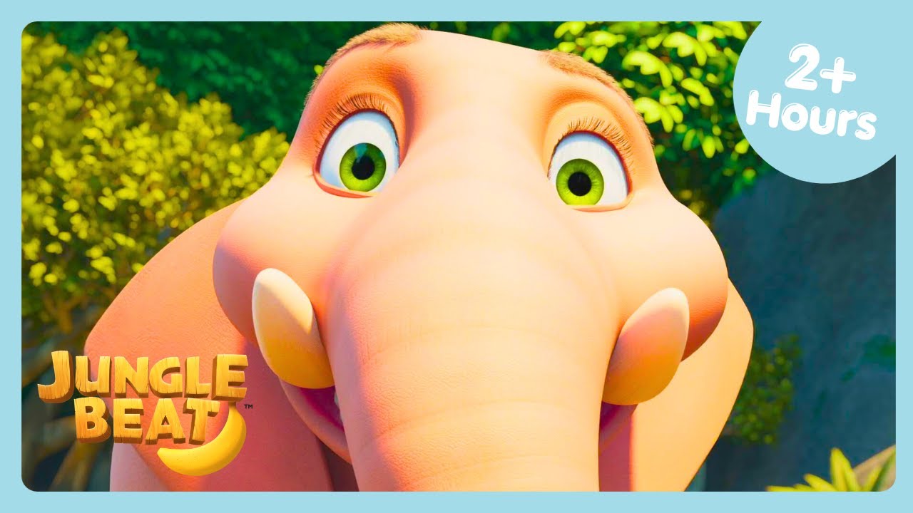 Jungle Beat Monkey & Trunk compilation | Funny Cartoons For Kids | WildBrain Bananas - YouTube